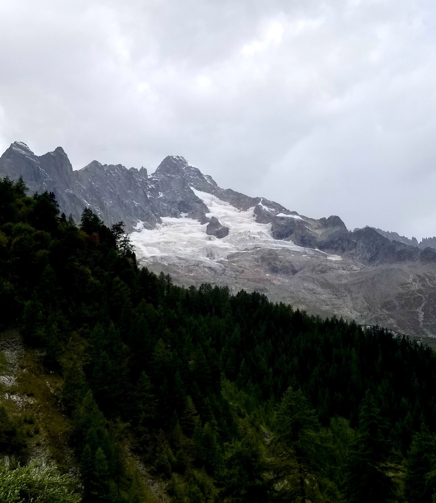 Mt Dolent on the Tour du Mont Blanc